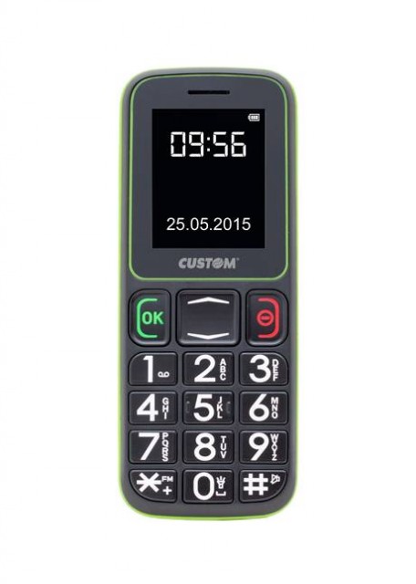 TEO Mobilný telefón Dual Sim CUSTOM čierny - AXIS distribution Veľkoobchod